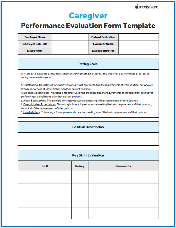 Caregiver Performance Evaluation | IntelyCare