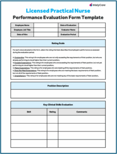 LPN Performance Evaluation | IntelyCare