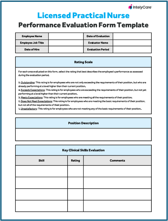 LPN Performance Evaluation | IntelyCare